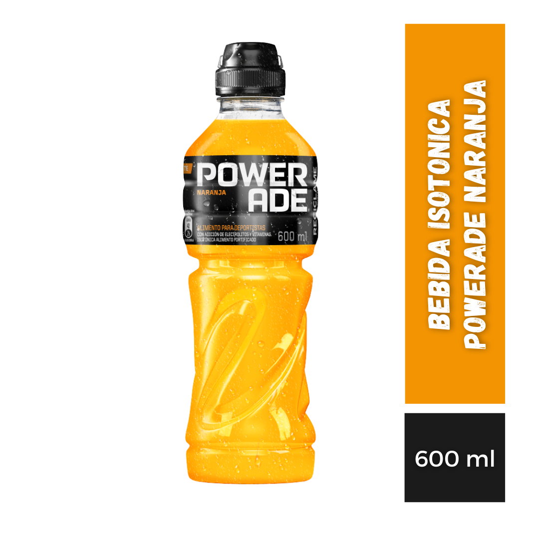 Bebida Isotonica Powerade Naranja, 600ml – Prix
